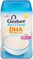 Gerber 嘉宝 Rice Cereal DHA 益生菌大米米粉 4个月以上适用 227g*6多少钱-什么值得买