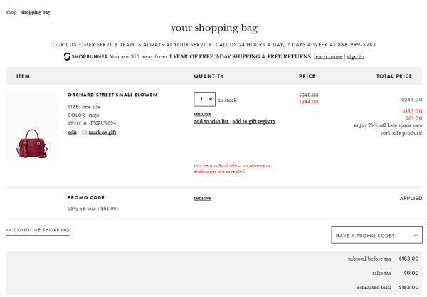 Kate Spade NEW YORK美国官网 折扣区包袋服饰-什么值得买