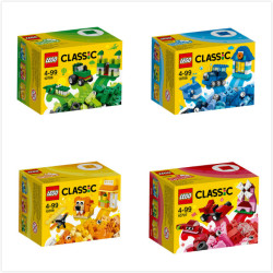 LEGO 乐高 经典系列 10707/10709/10706/10708 彩色创意箱（4款套装版）多少钱-什么值得买