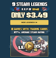 Bundle stars 9款steam特别好评（Legends）独立游戏合集多少钱-什么值得买