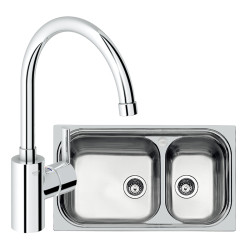 GROHE 高仪 31508SD0 不锈钢双槽水槽 + 30184000 厨房龙头多少钱-什么值得买