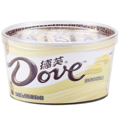 德芙白巧克力_Dove 德芙 奶香白巧克力 碗装 252g *3件-什么值得买