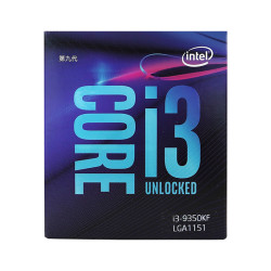 新品发售：Intel/英特尔i3-9350kF酷睿9代CPU主机电脑1151针脚9350kF处理器多少钱-什么值得买