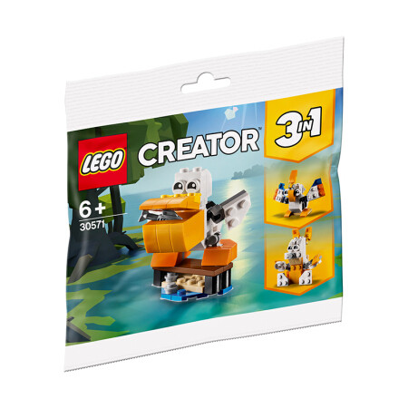 最小的3 in 1套装—乐高30571鹈鹕拼砌包晒物_拼插积木_什么值得买