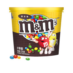 德芙MMS花生食品牛奶夹心巧克力M豆桶装270g糖巧休闲零食巧克力豆多少钱-什么值得买