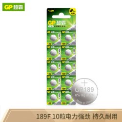 超霸充电器_GP 超霸 电池 GP189 纽扣电池 10粒多少钱-什么值得买