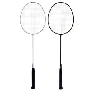 迪卡侬羽毛球拍正品碳素单拍羽毛球套装轻拍学生球拍羽毛拍perfly BR500套装（白色单拍+新款大容量粉色拍套） 成品拍【报价 价格 评测 ...