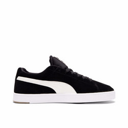 【省221元】彪马运动板鞋_PUMA 彪马 Suede S Lace-Up 男子运动板鞋 356414-03 黑/白 39多少钱-什么值得买