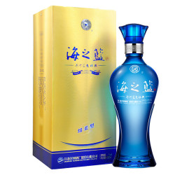 【省611.5元】洋河白酒_YANGHE 洋河 海之蓝52度520ml*6瓶旗舰版绵柔口感浓香型白酒酒水多少钱-什么值得买
