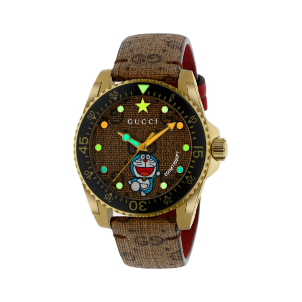 GUCCI 古驰 Dive系列 石英腕表 YA136335 Doraemon联名款【报价 价格 评测 怎么样】 -什么值得买