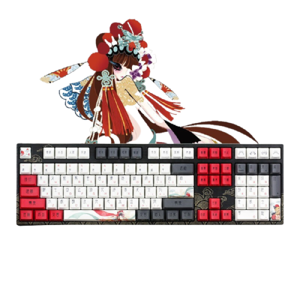 Varmilo 阿米洛 花旦娘 VA108 108键 有线机械键盘 黑色 Cherry红轴 无光【报价 价格 评测 怎么样】 -什么值得买