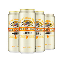 日本啤酒_KIRIN 麒麟 啤酒一番榨系列 500ml*4罐多少钱-什么值得买