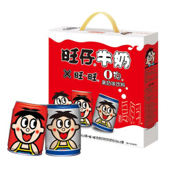旺旺饮料_Want Want 旺旺 旺仔牛奶 6罐原味+6罐原味O泡 礼盒装 245ml*12罐多少钱-什么值得买