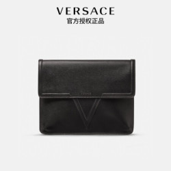 【省4430元】范思哲商务公文包_VERSACE 范思哲 男女同款平板电脑包 1001106-1A00593-1B00E-OS多少钱-什么值得买