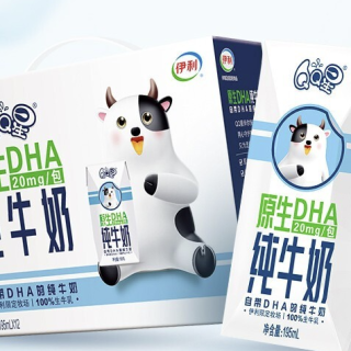yili 伊利 QQ星 原生DHA 纯牛奶 195ml*12盒 礼盒装【报价 价格 评测 怎么样】 -什么值得买