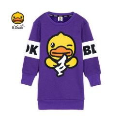 【省129元】B.Duck女童装_B.Duck 新款洋气女孩长袖针织卫衣多款可选多少钱-什么值得买
