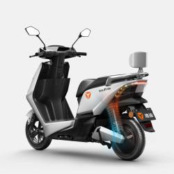 雅迪骑行运动_Yadea 雅迪 yadea）T5冠能2.0新国标电动摩托车石墨烯长跑王 60V26AH（带靠背） 新塔夫绸白多少钱-什么值得买