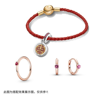 Pandora潘多拉玫瑰金色红色单石戒指189259C01情侣礼物新年情侣设计 1 54mm 1 52mm【报价 价格 评测 怎么样】 -什么值得买