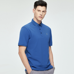 与狼共舞男士POLO衫_DANCING WOLVES 与狼共舞 男士短袖POLO衫 51124062210 宝蓝 S多少钱-什么值得买