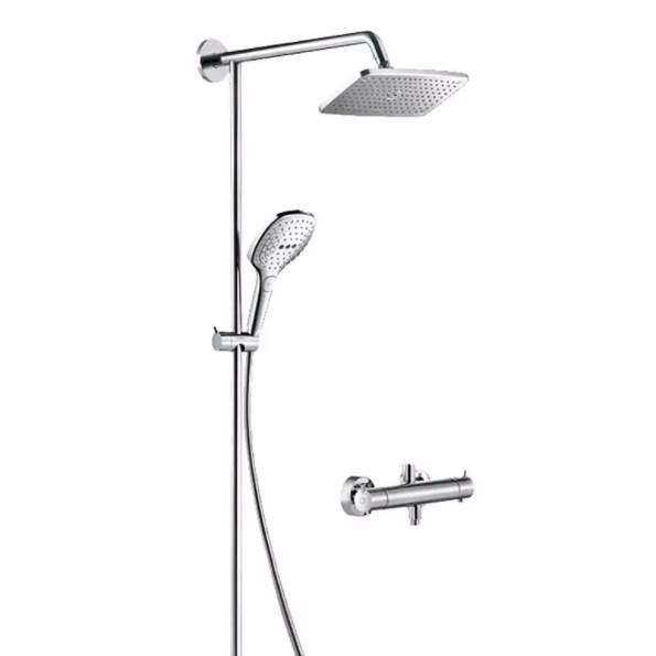 汉斯格雅 27227000 E240 双飞雨套装_花洒_什么值得买