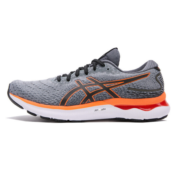 ASICS 亚瑟士 Gel-Nimbus 24 男子跑鞋 1011B359-020 灰色/橙色 42.5【报价 价格 评测 怎么样】 -什么值得买