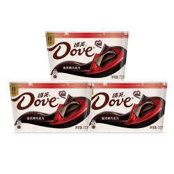 【省50元】牛奶巧克力_Dove 德芙 碗装丝滑牛奶纯黑白夹心巧克力252g*3碗排块送女友小零食喜糖果 香浓黑巧克力252g多少钱-什么值得买