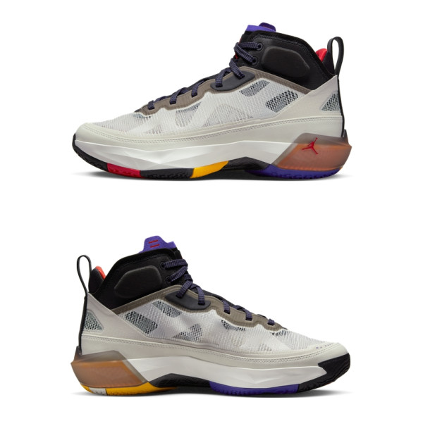 AIR JORDAN 正代系列 Air Jordan 37 Pf 男子篮球鞋 DD6959-060 浅骨色/火焰红/黑/暗紫/火星石赤红 47 ...