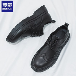 【省174元】罗蒙休闲皮鞋_ROMON 罗蒙 英伦风小皮鞋休闲商务多少钱-什么值得买