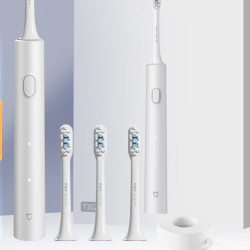 米家洁牙用具_MIJIA 米家 小米电动牙刷T302成人/学生 4种净齿模式 150天续航 4支刷头 银灰色 圣诞礼物推荐多少钱-什么值得买