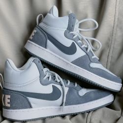 其他品牌女士休闲鞋_Nike Court 女款 灰蓝粉 小乔治城844907-005多少钱-什么值得买