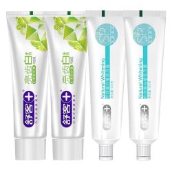 舒客牙膏_Saky 舒客 专效亮白牙膏组合(清爽薄荷)120g*4美白牙齿去黄去渍新老随机发多少钱-什么值得买