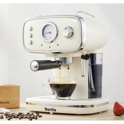【省40元】Derlla半自动咖啡机_Derlla KW-100S 全半自动意式浓缩咖啡机多少钱-什么值得买