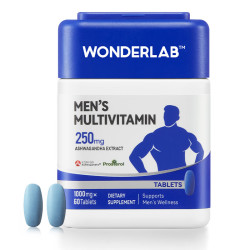 【省30元】WONDERLAB基础健康_WONDERLAB 男士复合维生素 60片/瓶多少钱-什么值得买