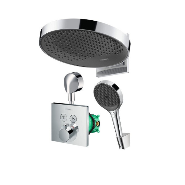 hansgrohe 汉斯格雅 境雨系列 26230007+26851007+27454007+01800187+15763007 入墙式花洒 ...