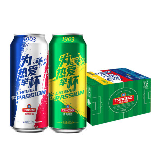 TSINGTAO 青岛啤酒 1903 啤酒 500ml*12听 炫彩加油罐 A组合【报价 价格 评测 怎么样】 -什么值得买