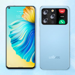 Lebest手机_Lebest 百事乐（LEBEST）新上市双屏X14promax双面大屏智能手机超薄学生游戏长续航老人老年备用机 宝石蓝 ...