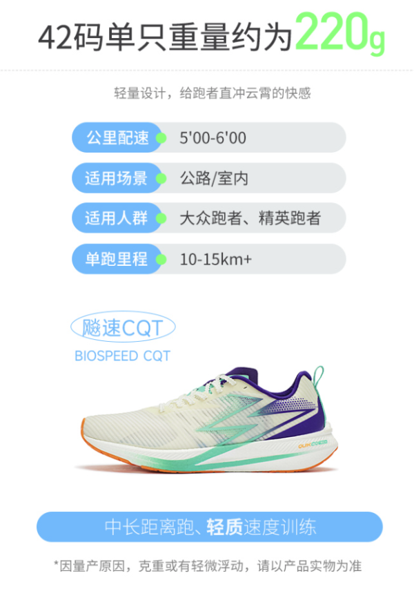【省100元】361°跑鞋_361° 飚速CQT 男款运动跑鞋 572322221多少钱-什么值得买