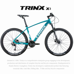 千里达骑行运动_TRINX 千里达 X3山地自行车禧玛诺27速油刹线控可锁减震XC轻度越野赛车多少钱-什么值得买