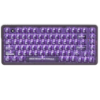 SP-Star D82 PRO 82键 2.4G蓝牙 多模无线机械键盘 白紫 粉轴 RGB【报价 价格 评测 怎么样】 -什么值得买