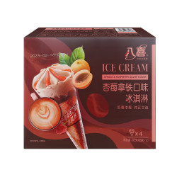 【省26.44元】八喜冰淇淋/雪糕_BAXY 八喜 冰淇淋甜筒组合装 杏梅拿铁口味 68g*4支多少钱-什么值得买