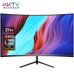 KKTV显示器_KKTV 27英寸曲面显示器电脑显示屏便携电竞 游戏液晶全面屏 黑色K27QH多少钱-什么值得买