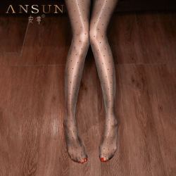 安幸袜子_ANSUN 安幸 「豆蔻」性感油亮丝袜 无腰边无痕T档波点10d薄连裤袜女多少钱-什么值得买