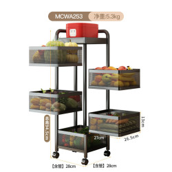 【省80.9元】美厨厨房置物架_MAXCOOK 美厨 MCWA253 厨房置物架 六层多少钱-什么值得买