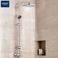 【省1458元】高仪花洒_GROHE 高仪 2669800C 淋浴花洒+恒温龙头 250方形花洒套装多少钱-什么值得买