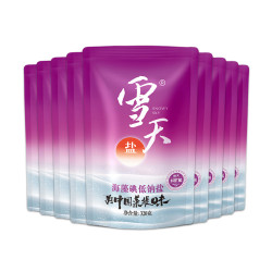 雪天其他调味品_xuetian 雪天 SNOWY SKY 雪天盐 加碘精制盐 320g*9包 家用食盐多少钱-什么值得买