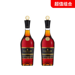 【省115元】CAMUS 卡慕 新皇冠GMC 干邑白兰地 双瓶装 40%VOL 700ml*2多少钱-什么值得买