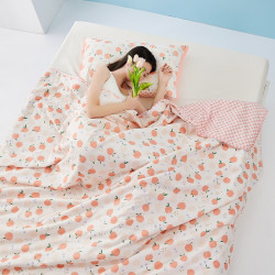 【省130元】百丽丝被子褥子_BLISS 百丽丝 纯棉印花夏被 奶油桃子 200x230cm多少钱-什么值得买