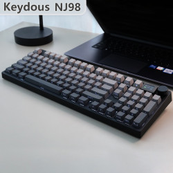 【省80元】Keydous无线键盘_Keydous NJ98 三模2.4G蓝牙无线热插拔客制化98键机械键盘多少钱-什么值得买