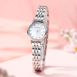 【省504.5元】阿玛尼女表_EMPORIO ARMANI 阿玛尼 手表女 白月光系列 AR1961多少钱-什么值得买