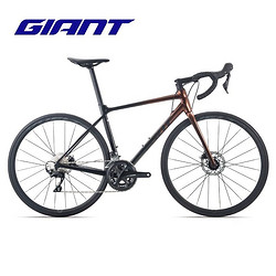 捷安特骑行运动_GIANT 捷安特 TCR SLR 1 Disc铝合金22速成人弯把变速公路自行车 铁锈棕/亮黑 700C×470MM M多少 ...